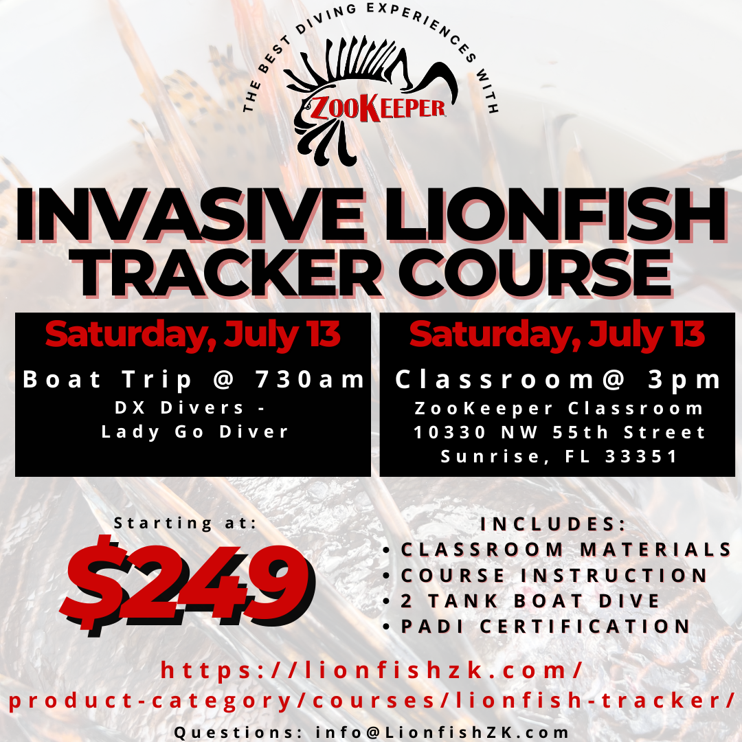 ZooKeeper Invasive Lionfish Tracker Course ~ ZooKeeper